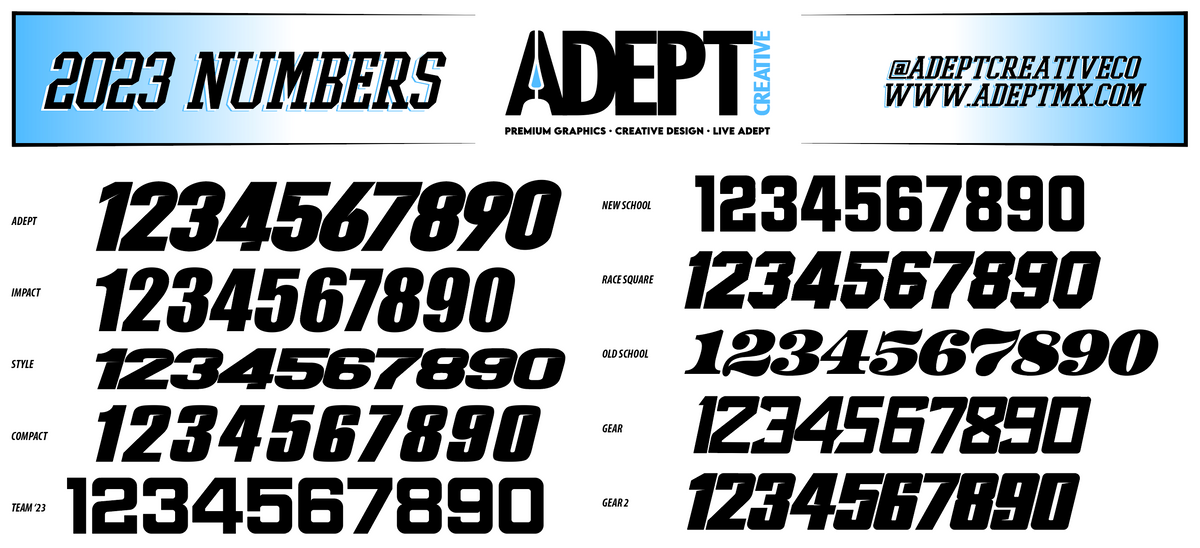 FULL CUSTOM MX GRAPHICS KIT – Adept Creative Co